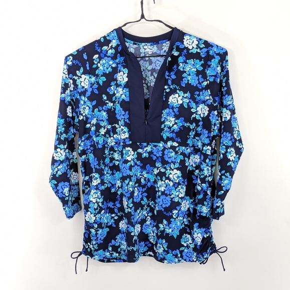 Lands' End | Swim | Lands End Plus Swim Tunic Rash Guard Cover Up ...